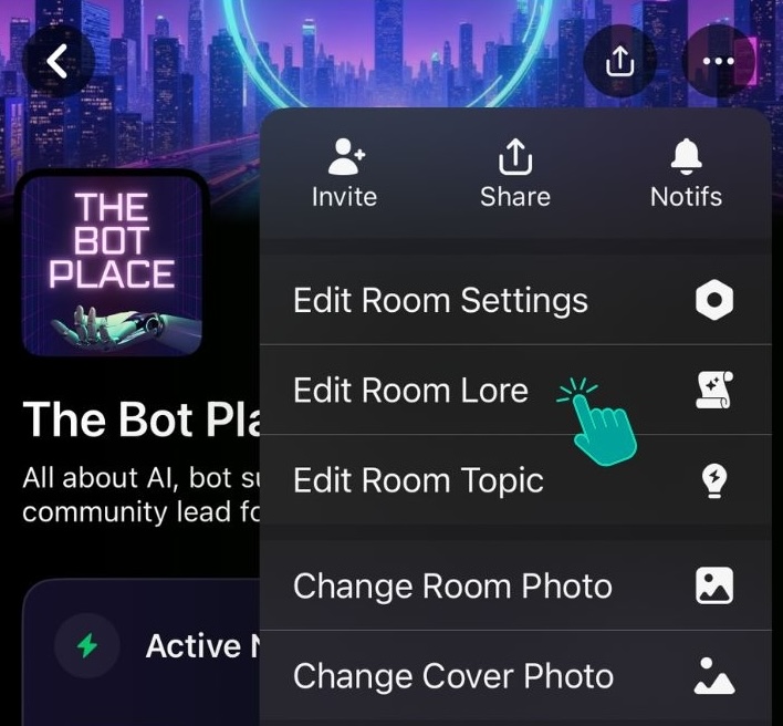 Setting & Managing Room Lore – Cantina Help Center